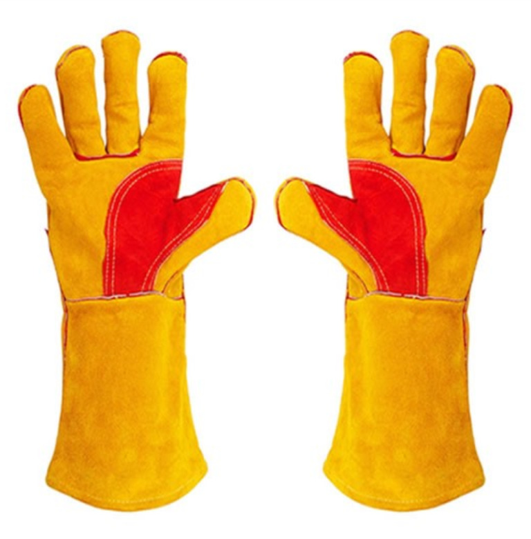 Heat Resistant Heavy Duty Leather Gauntlets-Quality durable gloves